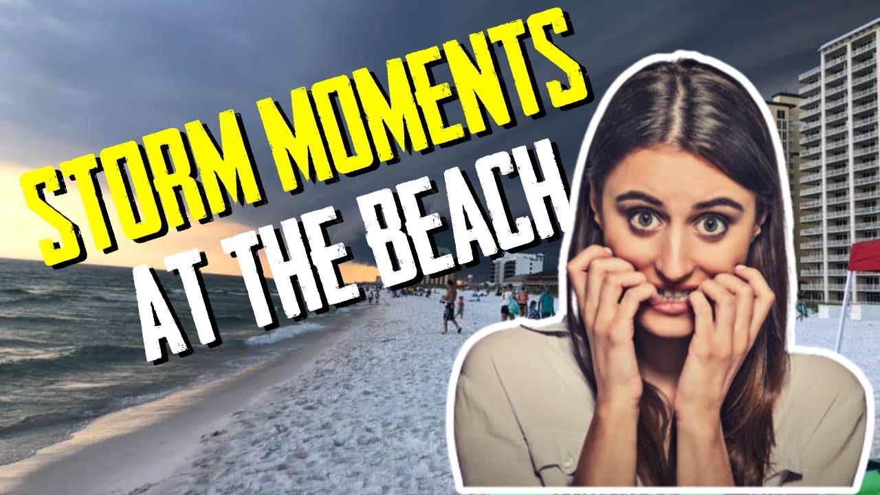 Scary STORM Moments At The Beach Caught On Camera! - YouTube