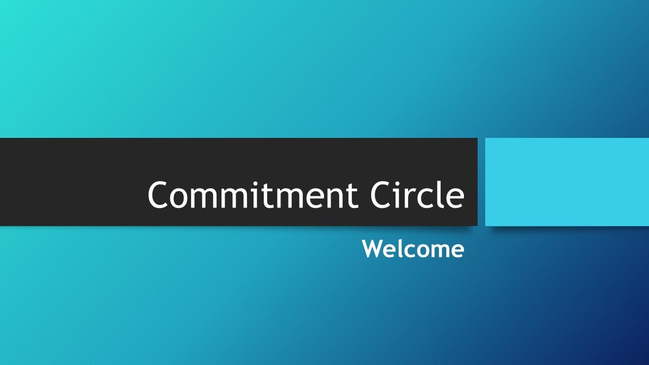 The Commitment Circle - YouTube