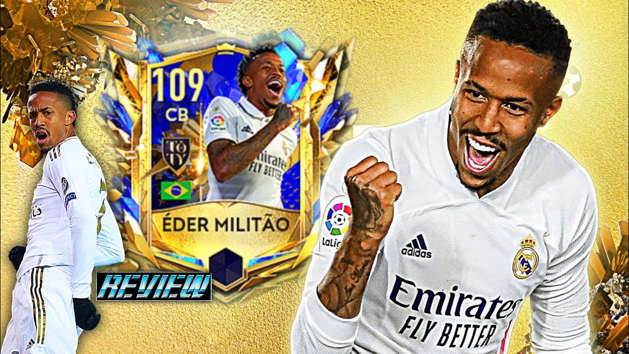 109 RATED UTOTY EDER MILITAO REVIEW • FIFA MOBILE 22 - YouTube