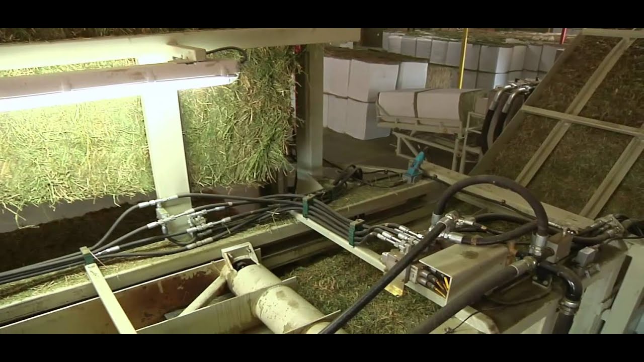 Hay Express Hay Press Machine - YouTube