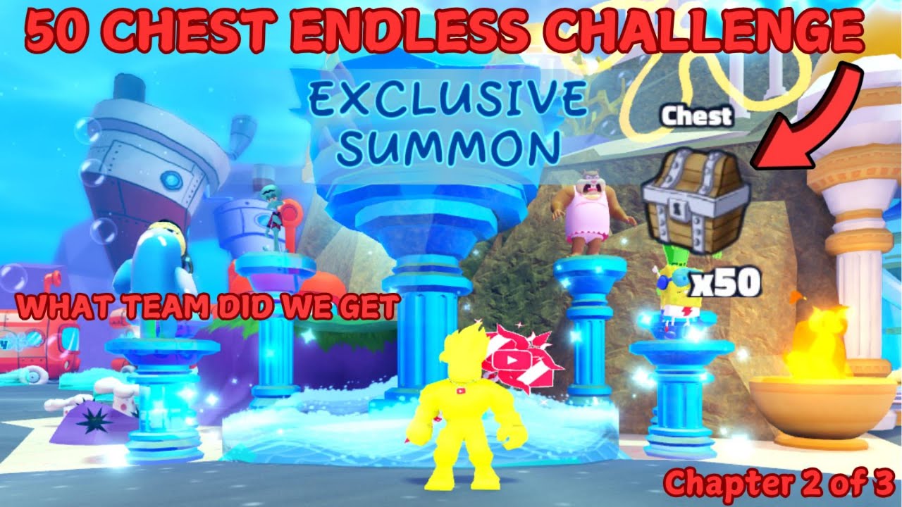 Chapter (2) 50 CHEST ENDLESS CHALLENGE in (SpongeBob Tower Defense ...