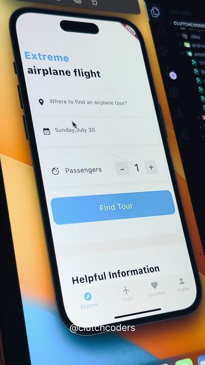 Flutter UI | @ClutchCoders | #smartphone #flutter #dart #shorts #ytshorts #programming #ui - YouTube