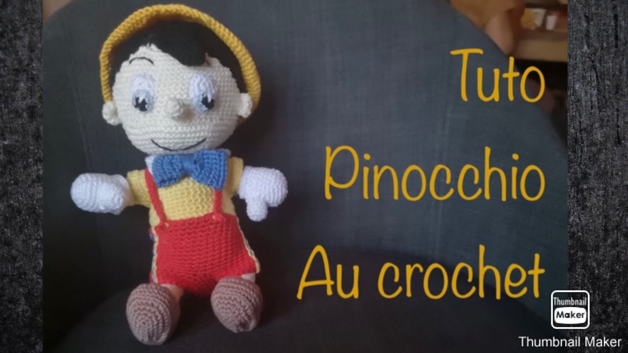 tuto pinocchio au crochet - YouTube