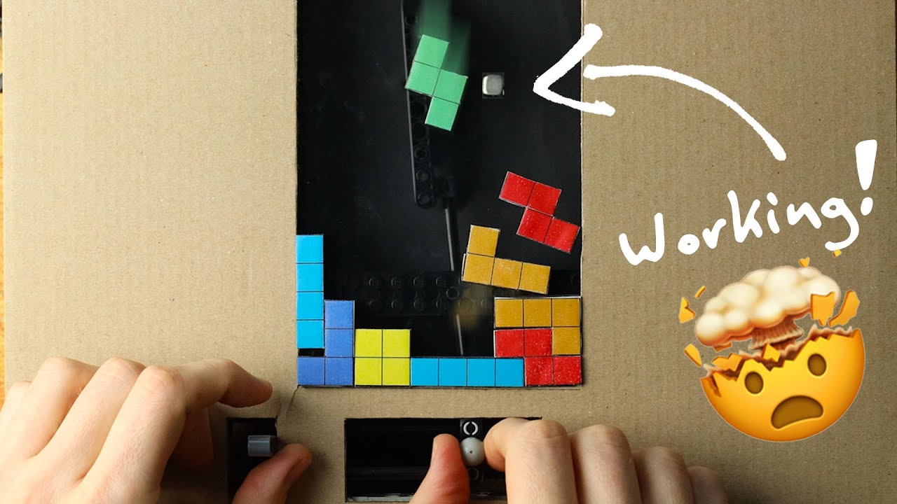 LEGO + Magnets = DIY TETRIS - YouTube