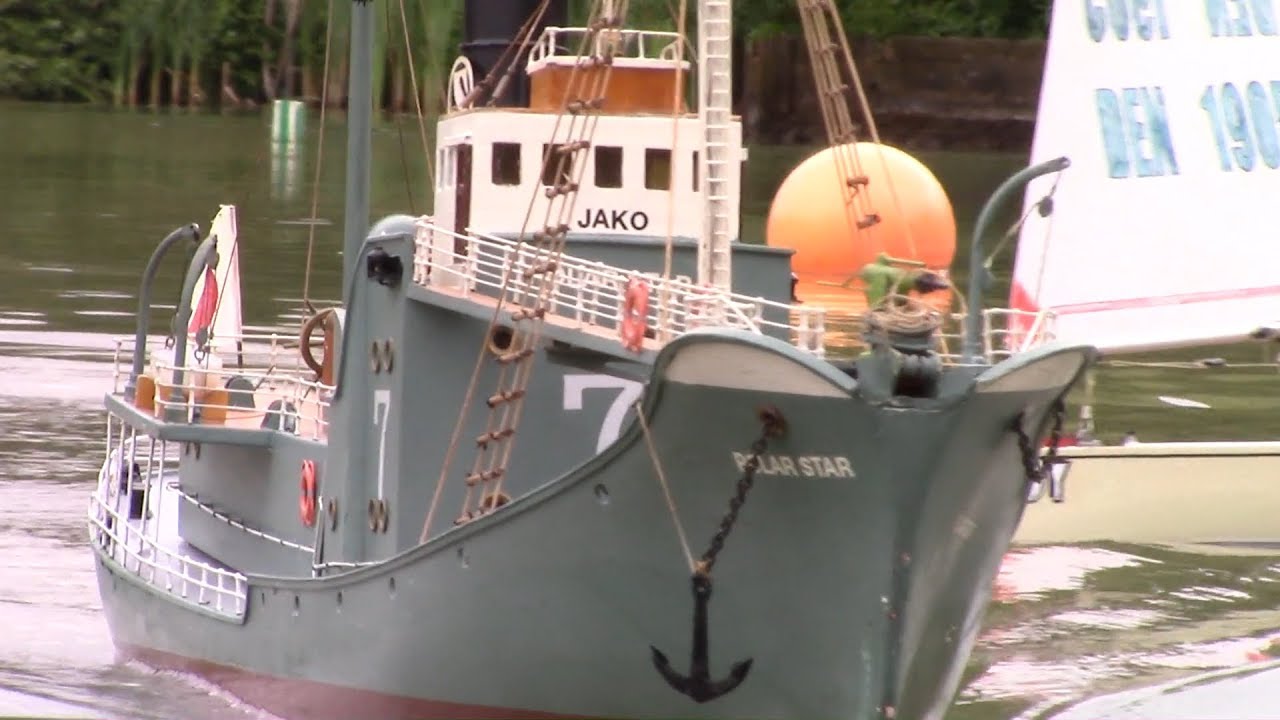 Saito - Polar Star - scale model RC whaling boat - VMK - YouTube