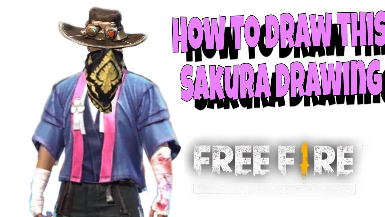 how to draw this Sakura drawing||free fire||Vithusan yt - YouTube