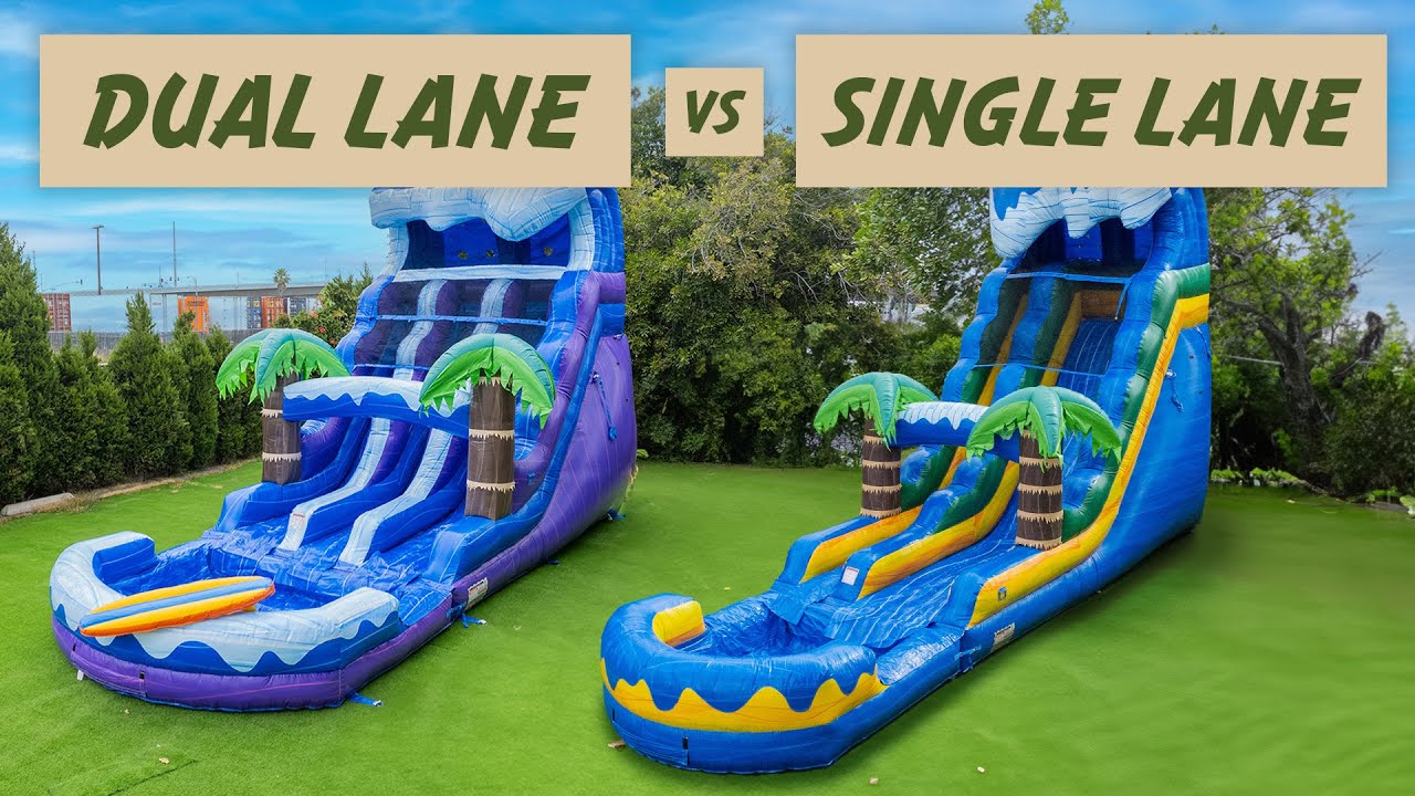 Benefits Of Dual Lane Slides VS Single Lane Slides | XJUMP - YouTube