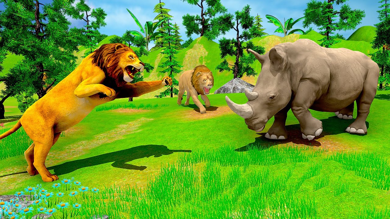 Lion Family Sim Games 3D|| Android Gameplay - YouTube