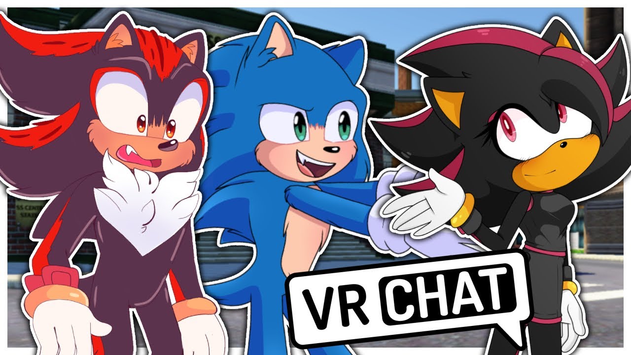 Movie Sonic and Movie Shadow Meet Shadina In VR CHAT!! - YouTube