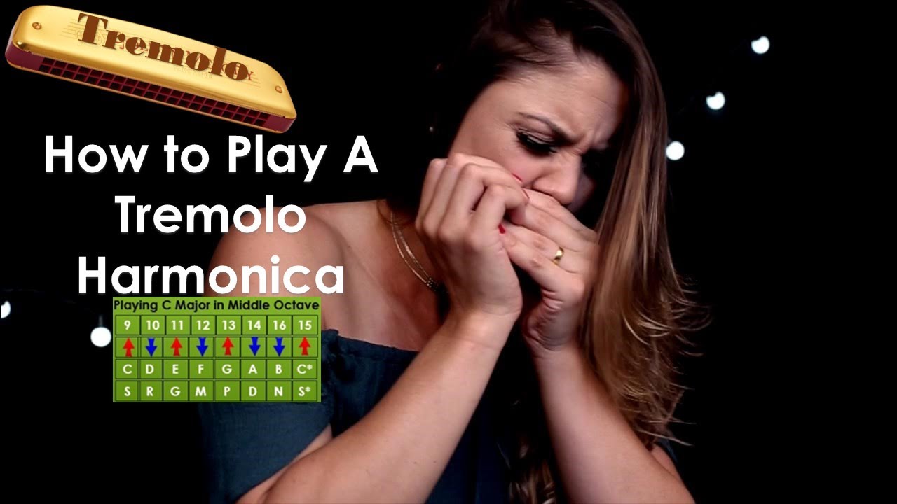 #How to play A Tremolo Harmonica #C Major scale Notes layout in the 3 ...