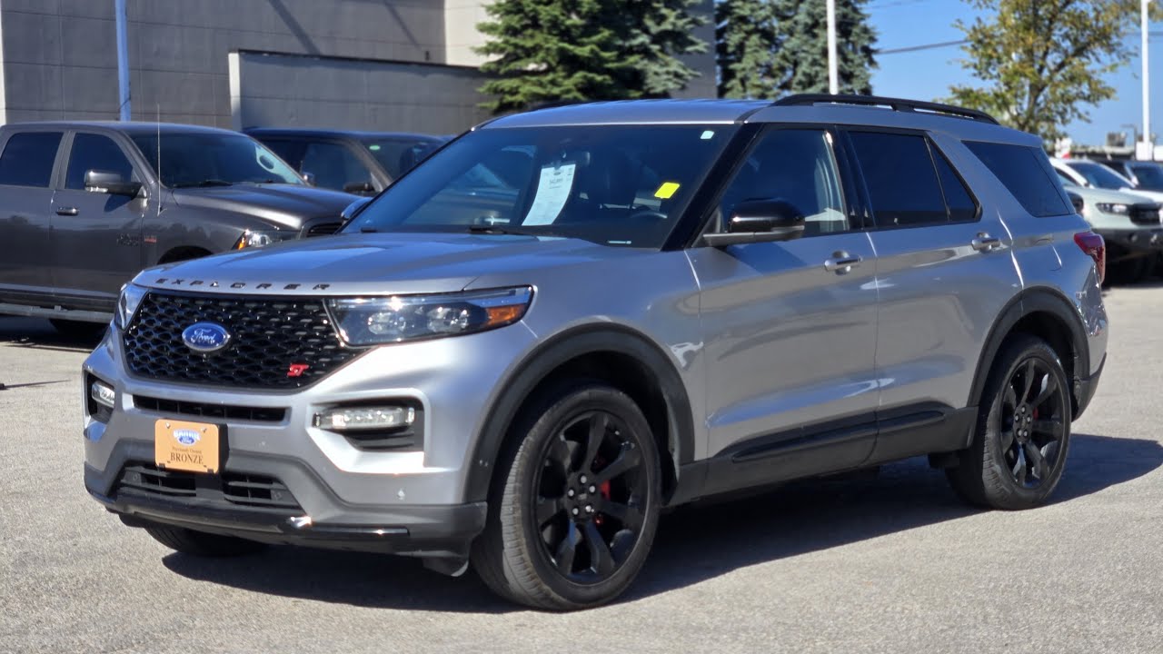 Used 2021 Ford Explorer ST Twin Turbo V6 in Iconic Silver Metallic ...