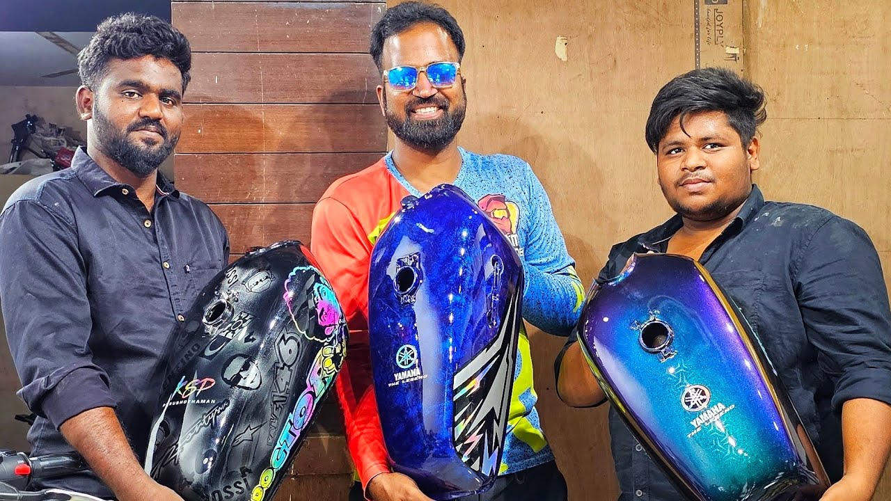 YAMAHA RX100, R15, MT15 & ALL BIKES & SCOOTERS CUSTOMIZED PAINTING SHOP ...