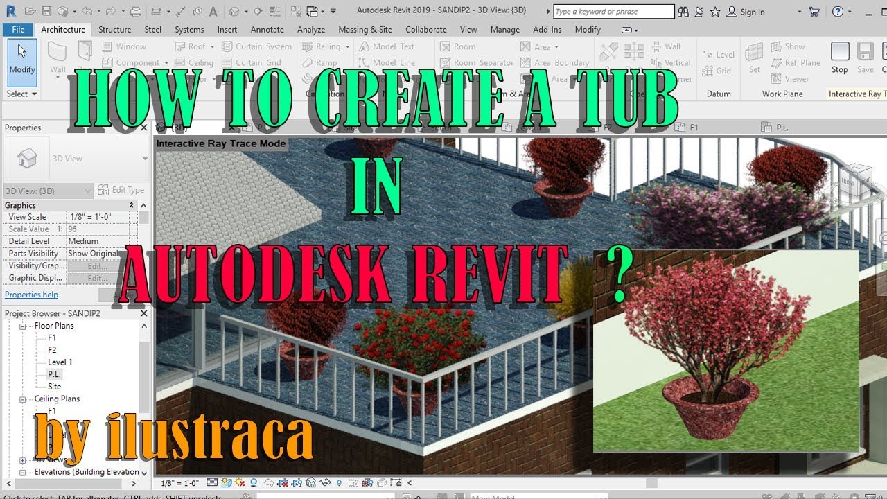 HOW TO CREATE FLOWER TUB IN AUTODESK REVIT ? - YouTube