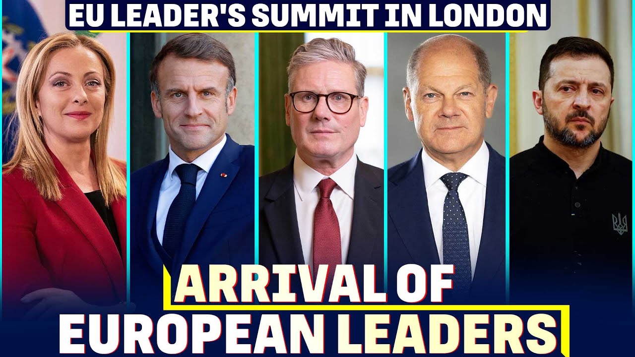 European leaders arrive to attend European leader's summit in London ...
