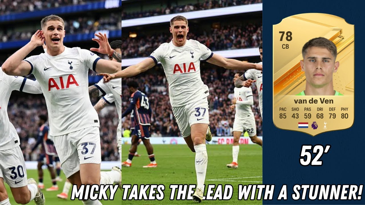 🔥WHAT A SCREAMER FROM MICKY VDV TO PUT SPURS IN FRONT!🇳🇱 || Tottenham ...
