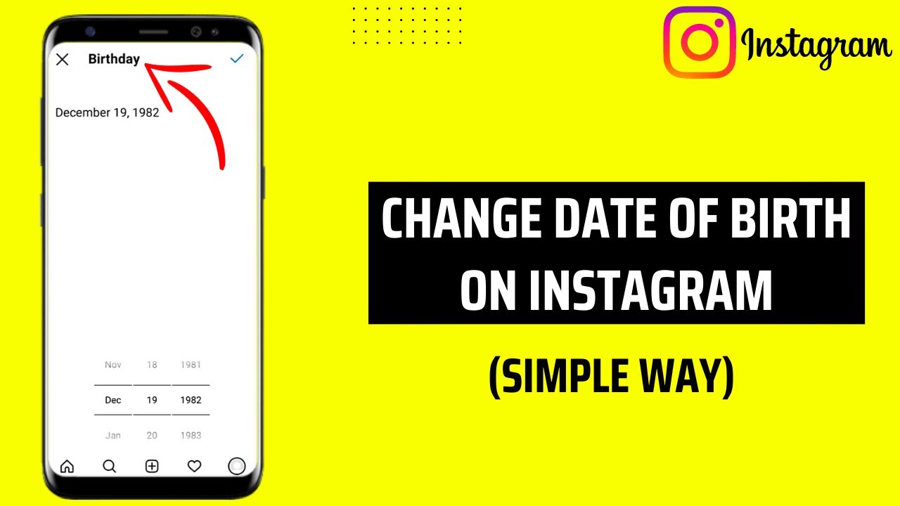 How to Change Date Of Birth on Instagram - YouTube