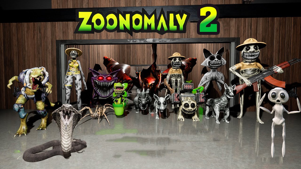 Collection of Scary New Monsters in Zoonomaly 2 - YouTube