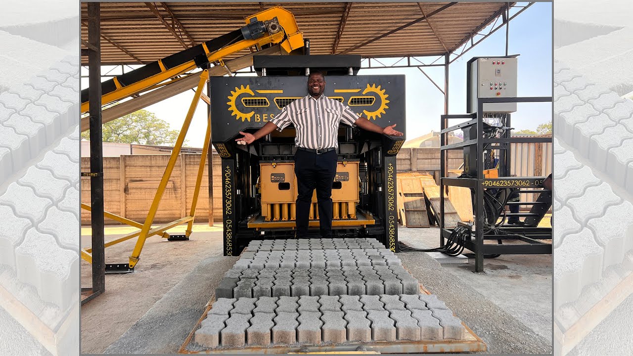 PRS600 Brick Making Machine Semi-automatic System - YouTube