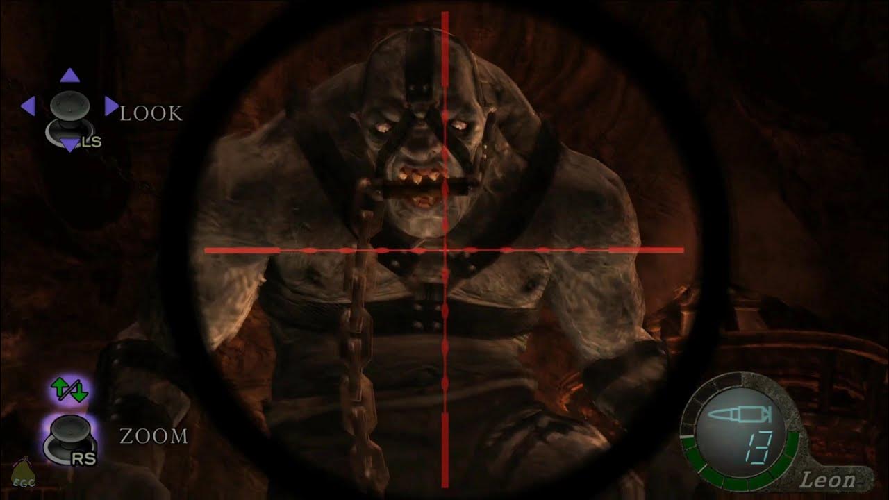 Killing Both El Gigante in the Furnace Room - Resident Evil 4 (Professional) 100% Walkthrough ...