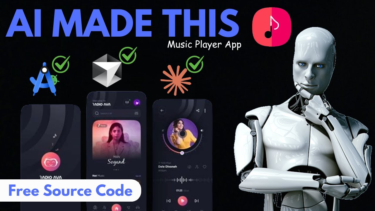 App development project with source code using Cursor AI & Android Studio! #music #cursorai #apk ...