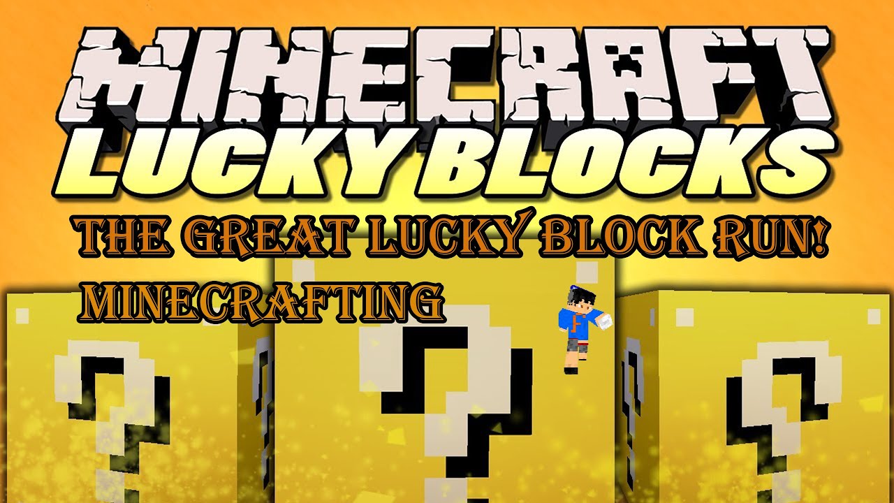 Minecrafting - The Great Lucky Block Run - YouTube