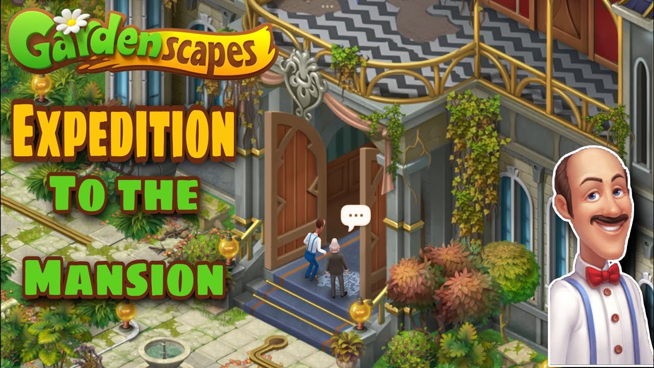 Gardenscapes Expedition To The Mansion All Collectables Mysterious Mansion Youtube