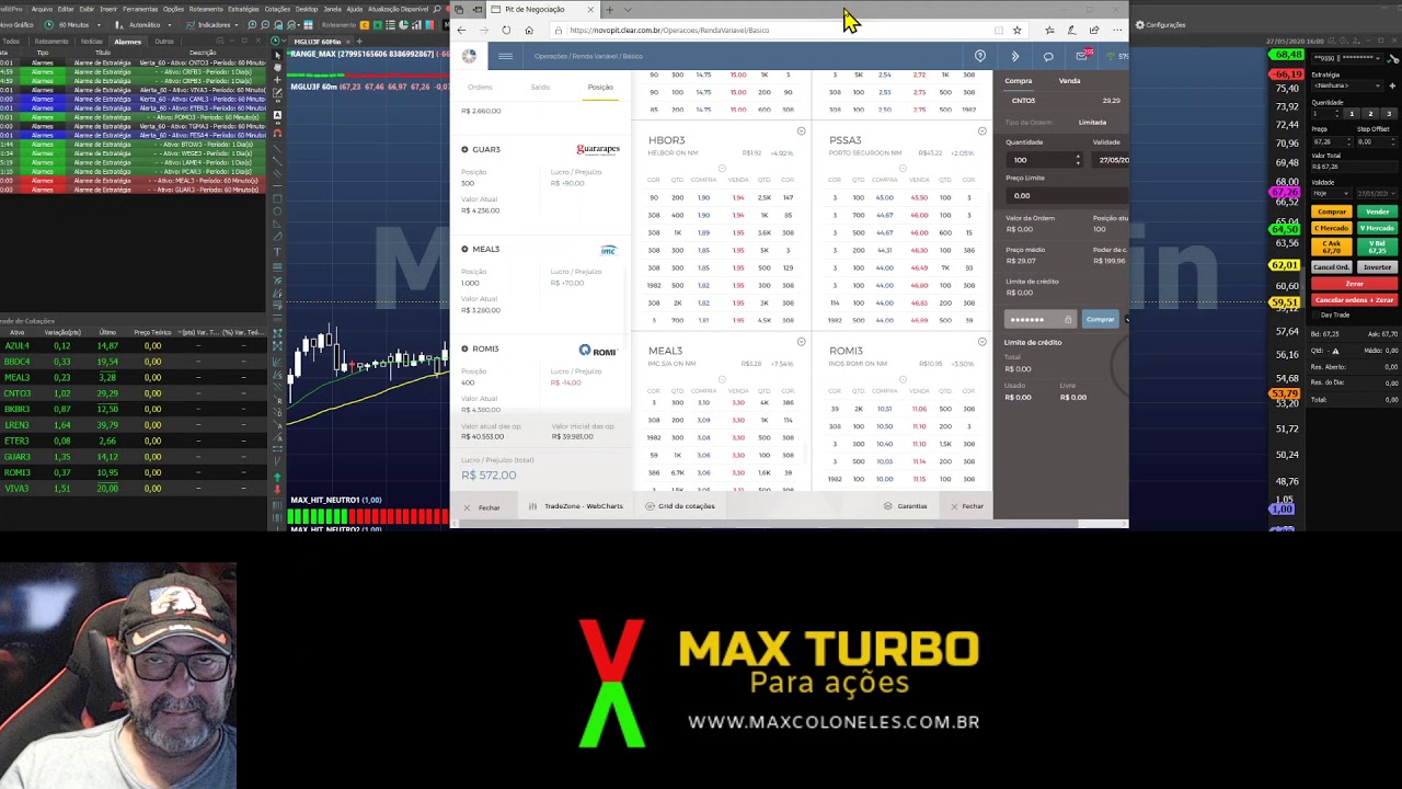 RUMO AO 1 MILHÃO COM MAX TURBO OPERANDO AÇÕES - YouTube