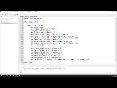 Object Oriented Approach to Tkinter Applications - YouTube