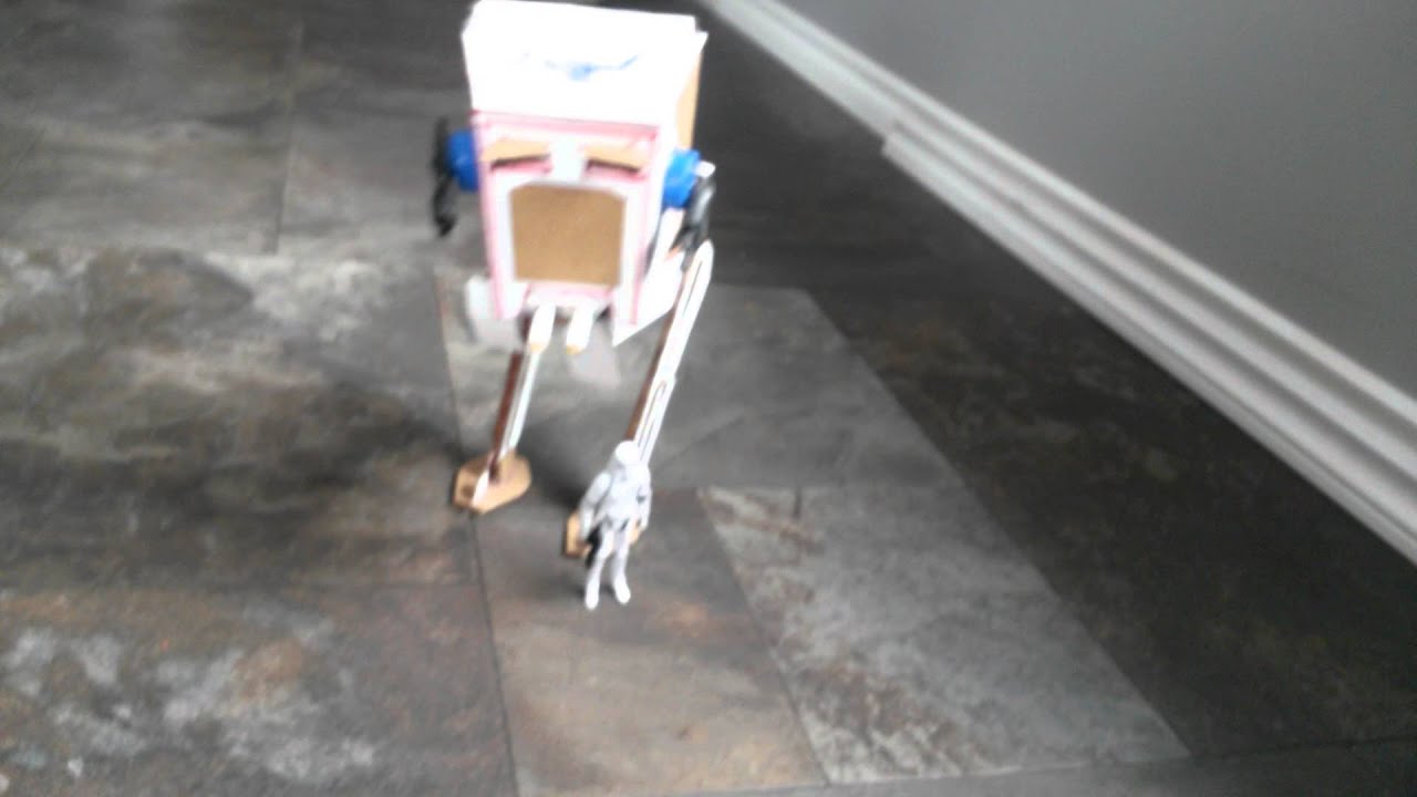 STAR WARS Cardboard AT-ST - YouTube