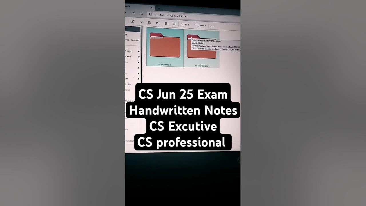 CS June 25 Handwritten Notes for CS Executive cs professional All ...