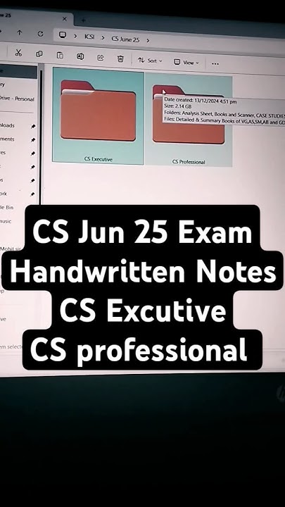 CS June 25 Handwritten Notes for CS Executive cs professional All ...