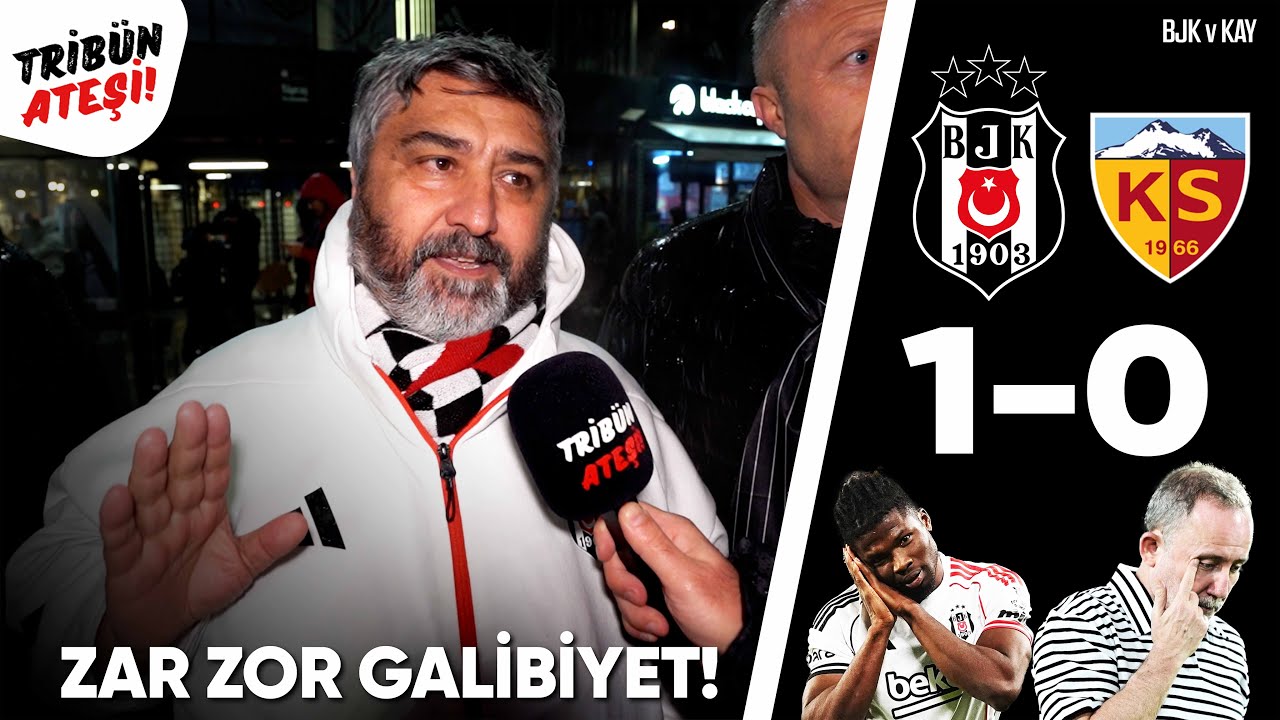 ZAR ZOR GALİBİYET! | Beşiktaş 1-0 Kayserispor Spor|Maç Sonu Taraftar ...