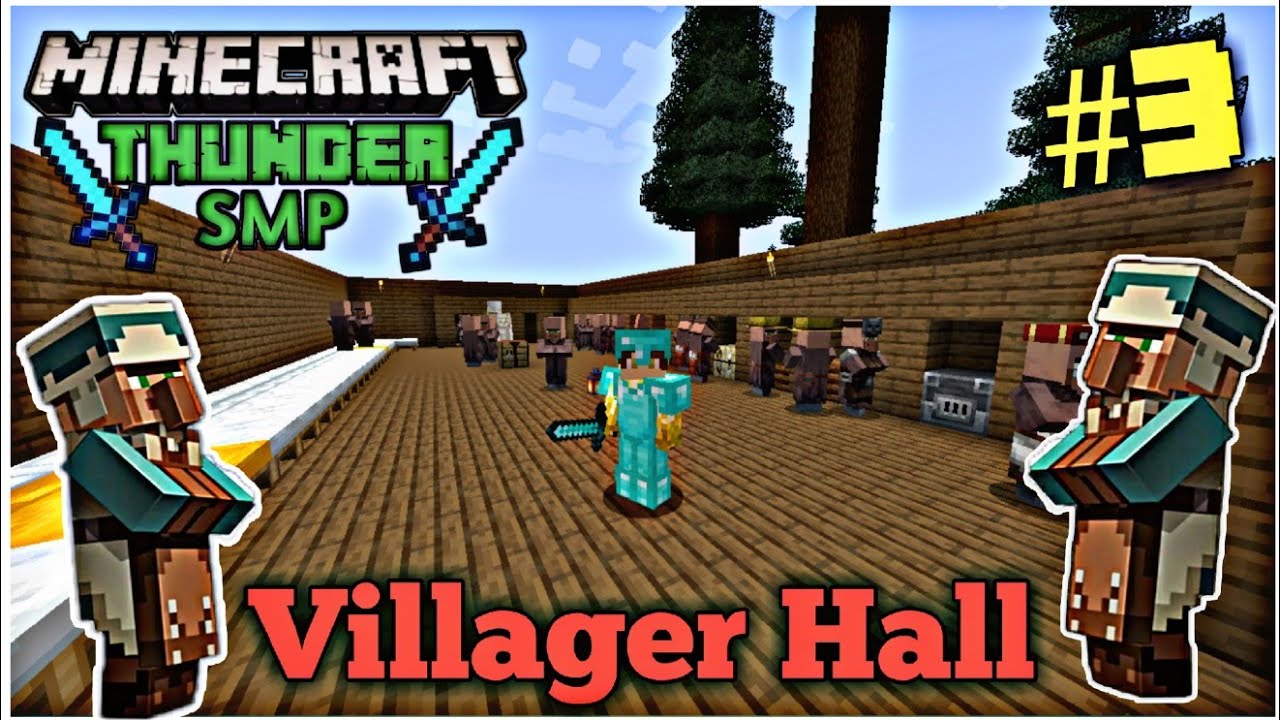 We Build Easiest Villager Hall |Minecraft Thunder SMP Episode 3 - YouTube