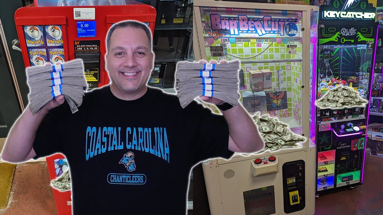 Collecting SO MUCH CASH From Our Claw Machines! - YouTube
