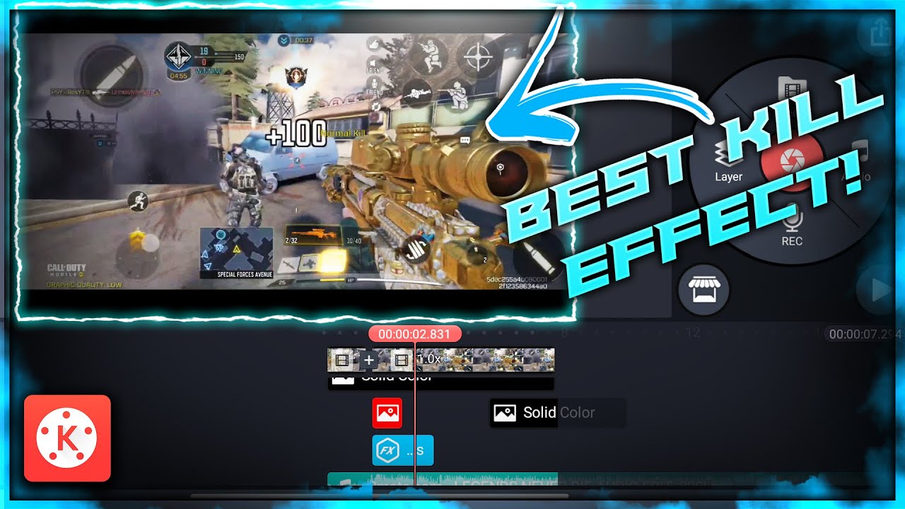 BEST KILL EFFECT Using Kinemaster On Android | CODM/PUBGM Kill Effect ...