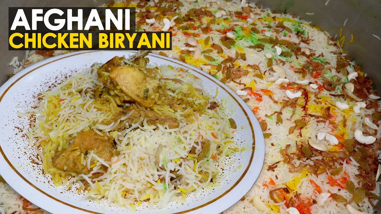 Catering Style Afghani Chicken Biryani Ki Making | Best Chicken Biryani ...