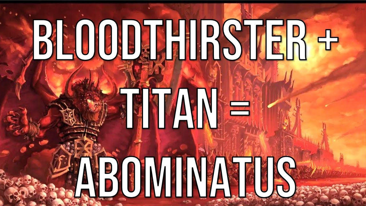 GREATEST Titan of Khorne... Abominatus | Warhammer 40k Lore - YouTube