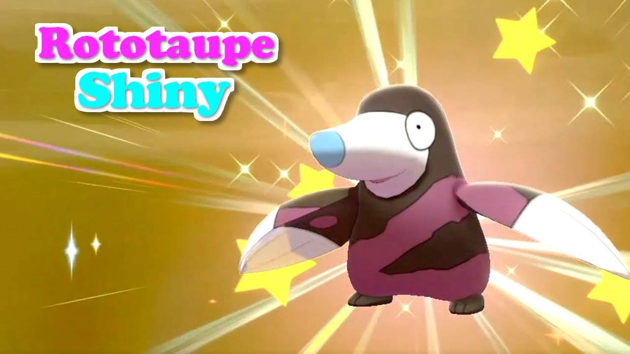 Rototaupe Shiny sur pokémon épée et bouclier ! - YouTube