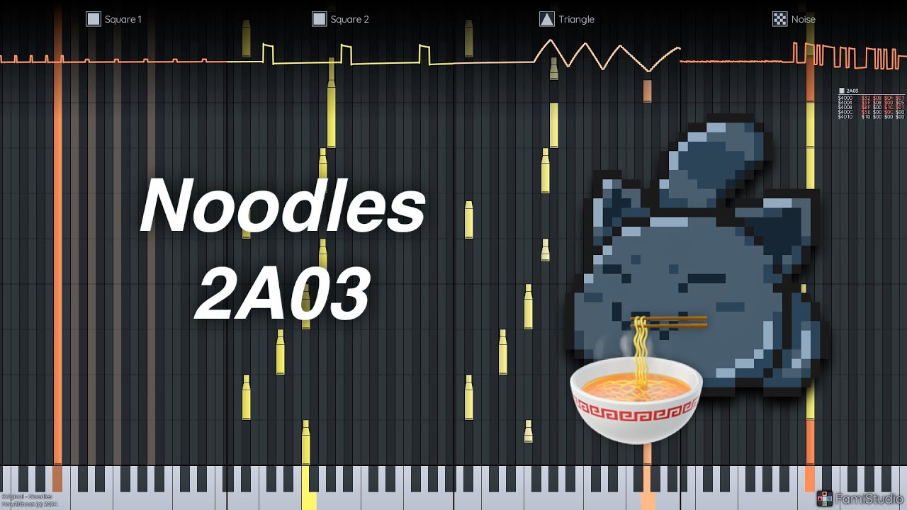 FamiStudio - Noodles (Mono) 2A03 - YouTube
