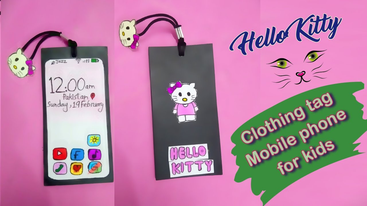 Clothing tag mobile phone for kids || Kids mobile phone #tag #kids ...