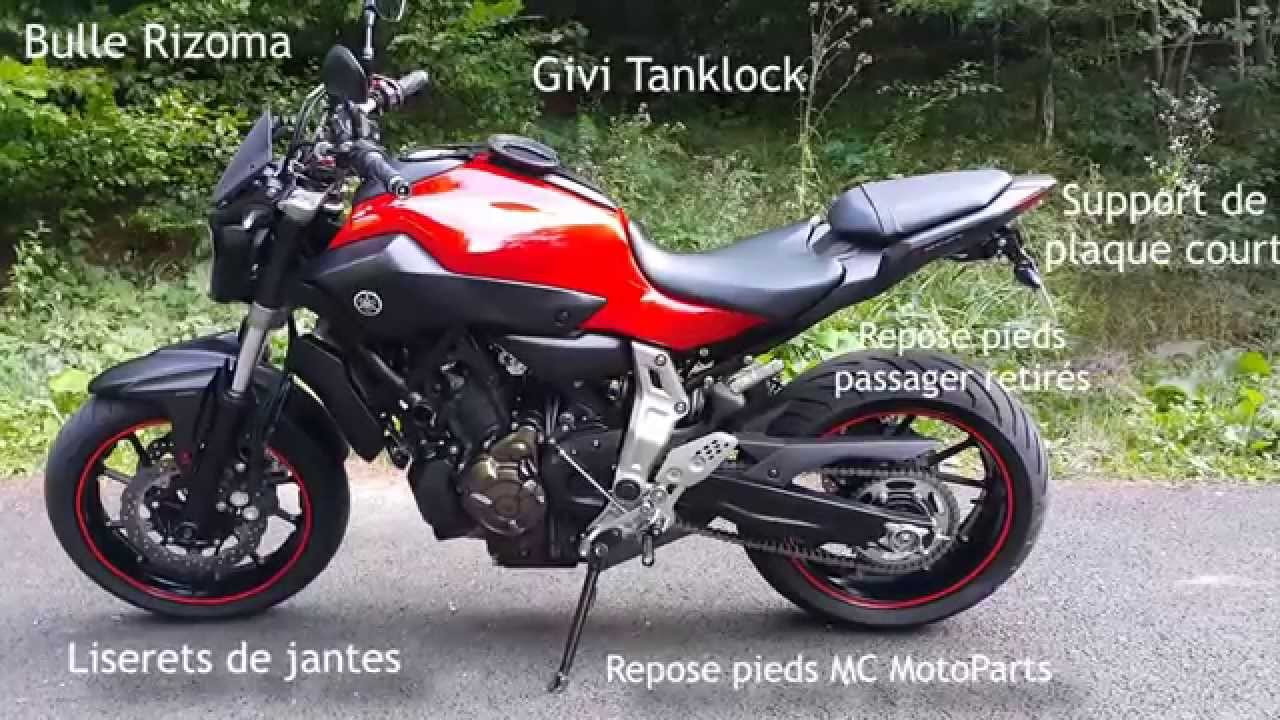 #8 - Modifications YAMAHA MT-07 - YouTube