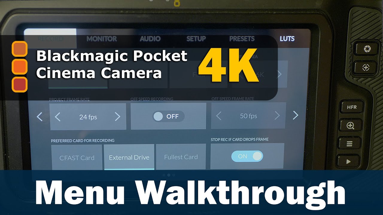 Pocket 4K Menu Walkthrough and Best Setting for Filmmaking - YouTube