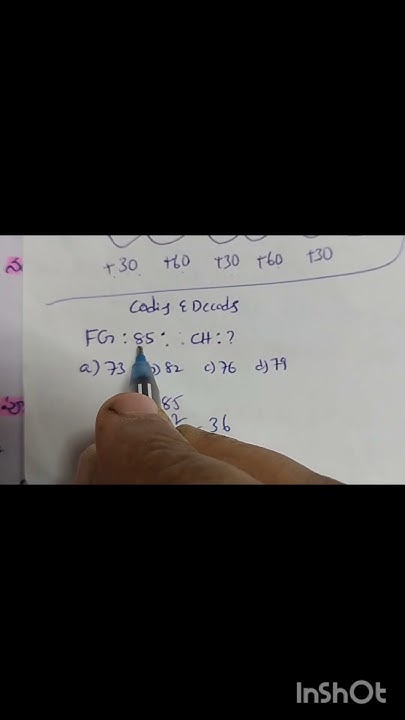 Coding And Decoding Trick In Reasoning Codingdecodingshortcuts Codingdecodingtricks Youtube