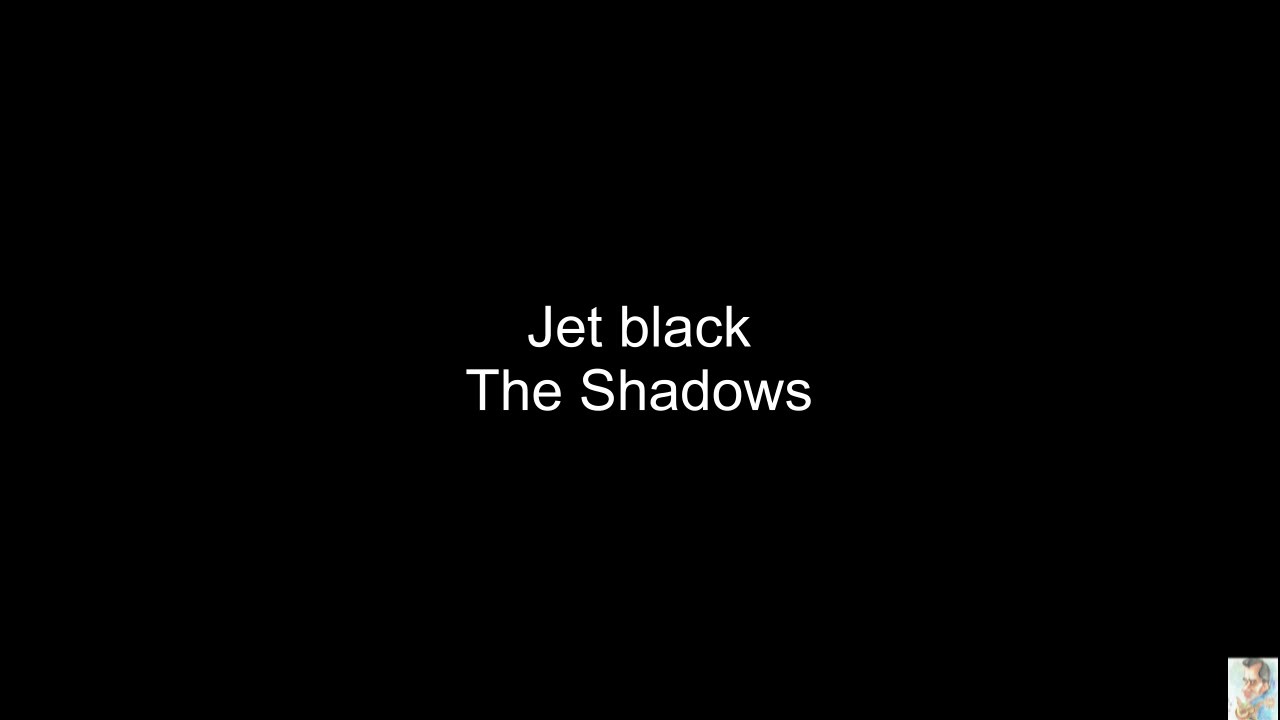 Jet black (The Shadows) - YouTube