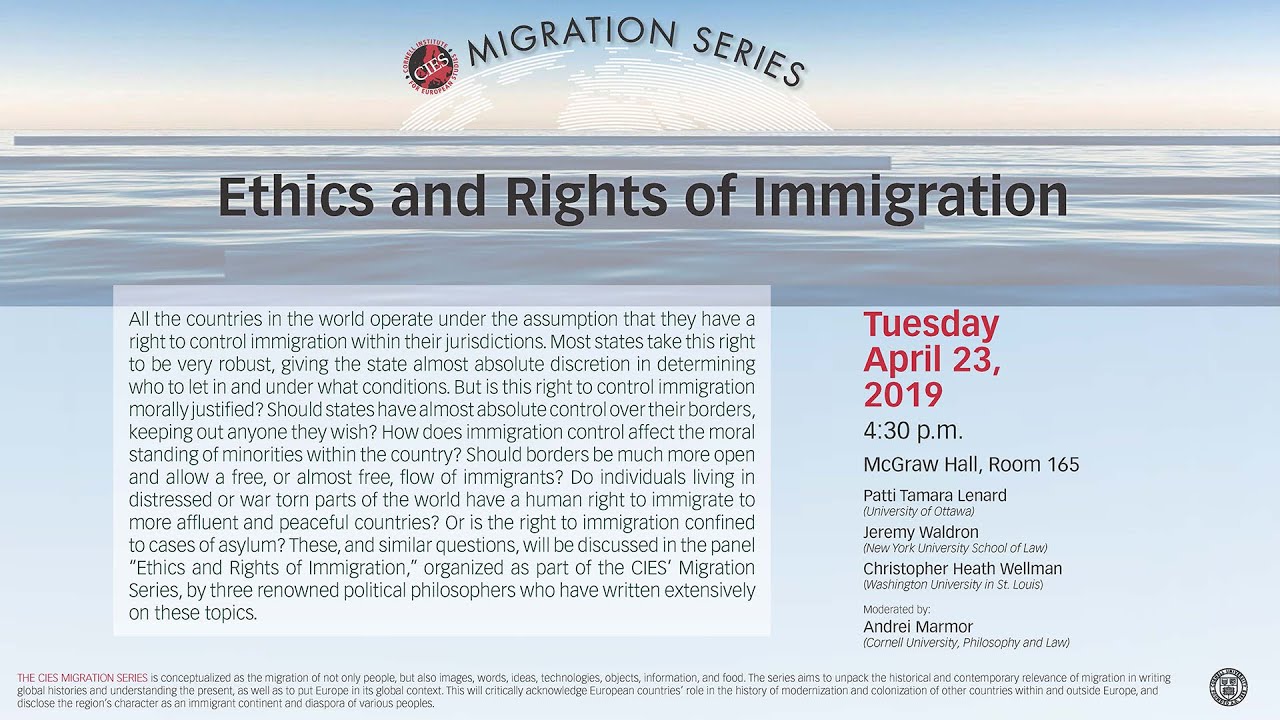Ethics and Rights of Immigration - YouTube