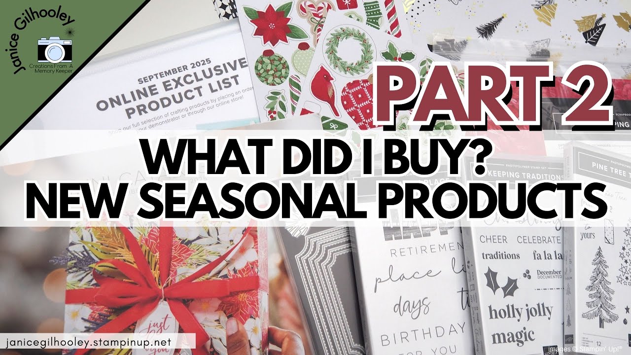 Part 2 - Seasonal Scrapbook Haul: Christmas Craft Unboxed from Stampin ...