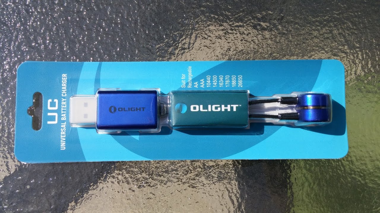 Olight Universal USB Magnetic Battery Charger - YouTube