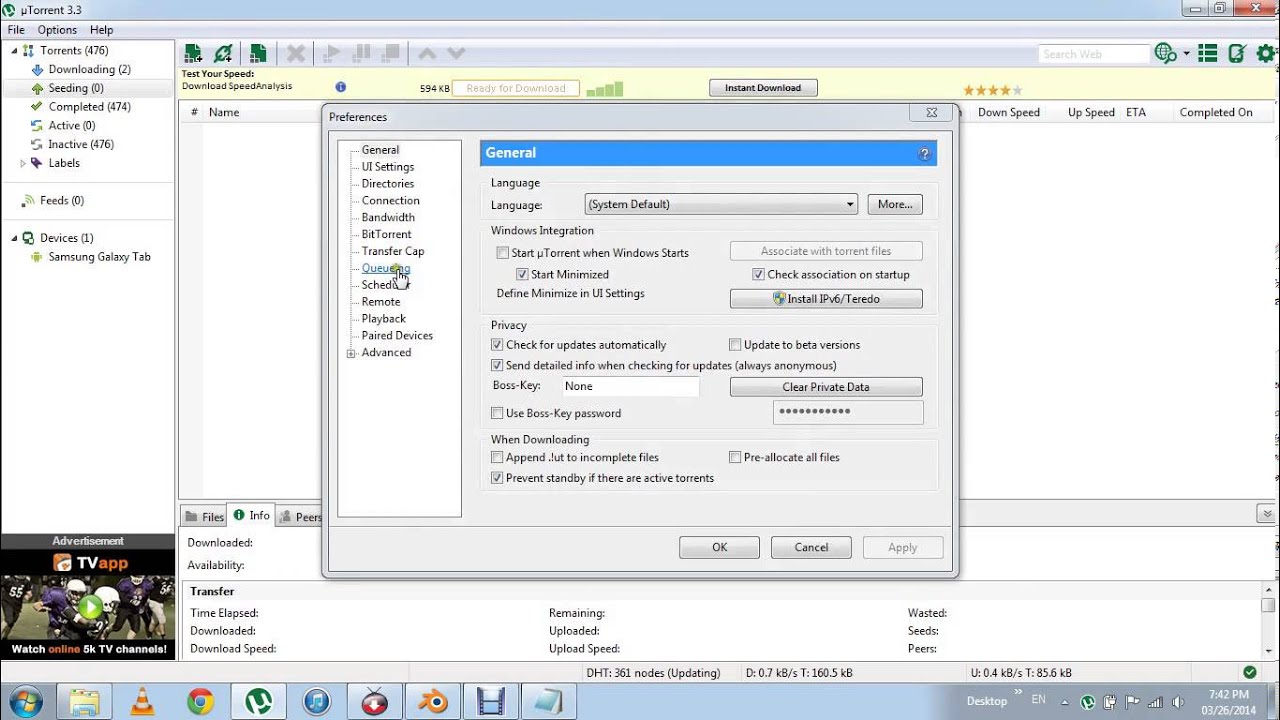 How to Set a Limit on the Maximum Number of Active Torrents - YouTube