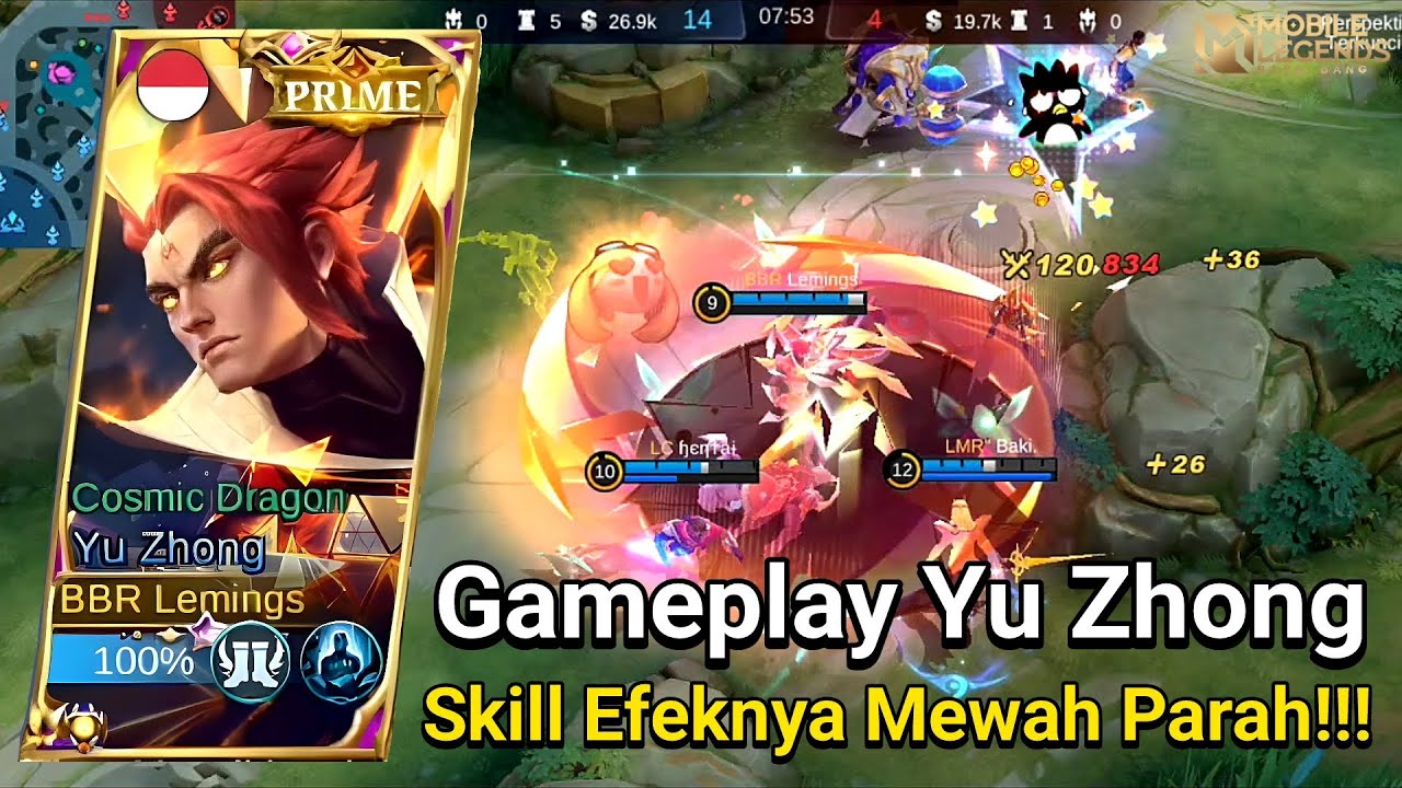 Gameplay Yu Zhong | Nyobain Skin Prime YZ Kualitas Terbaik + Efeknya ...