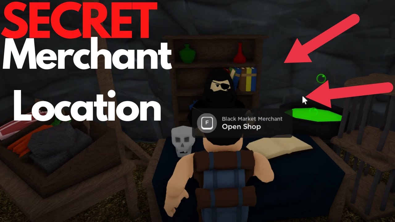 Where To Find Secret Merchant In The Survival Game Roblox - YouTube